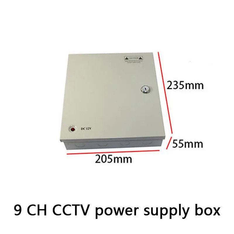 9ch channel 24V 5A CCTV Power Supply Box 24V 5A Monitor Power Supply ...
