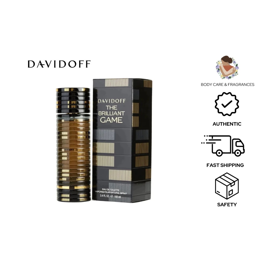Davidoff The Brilliant Game Perfume Eu de Toilette 100 ml | Shopee ...