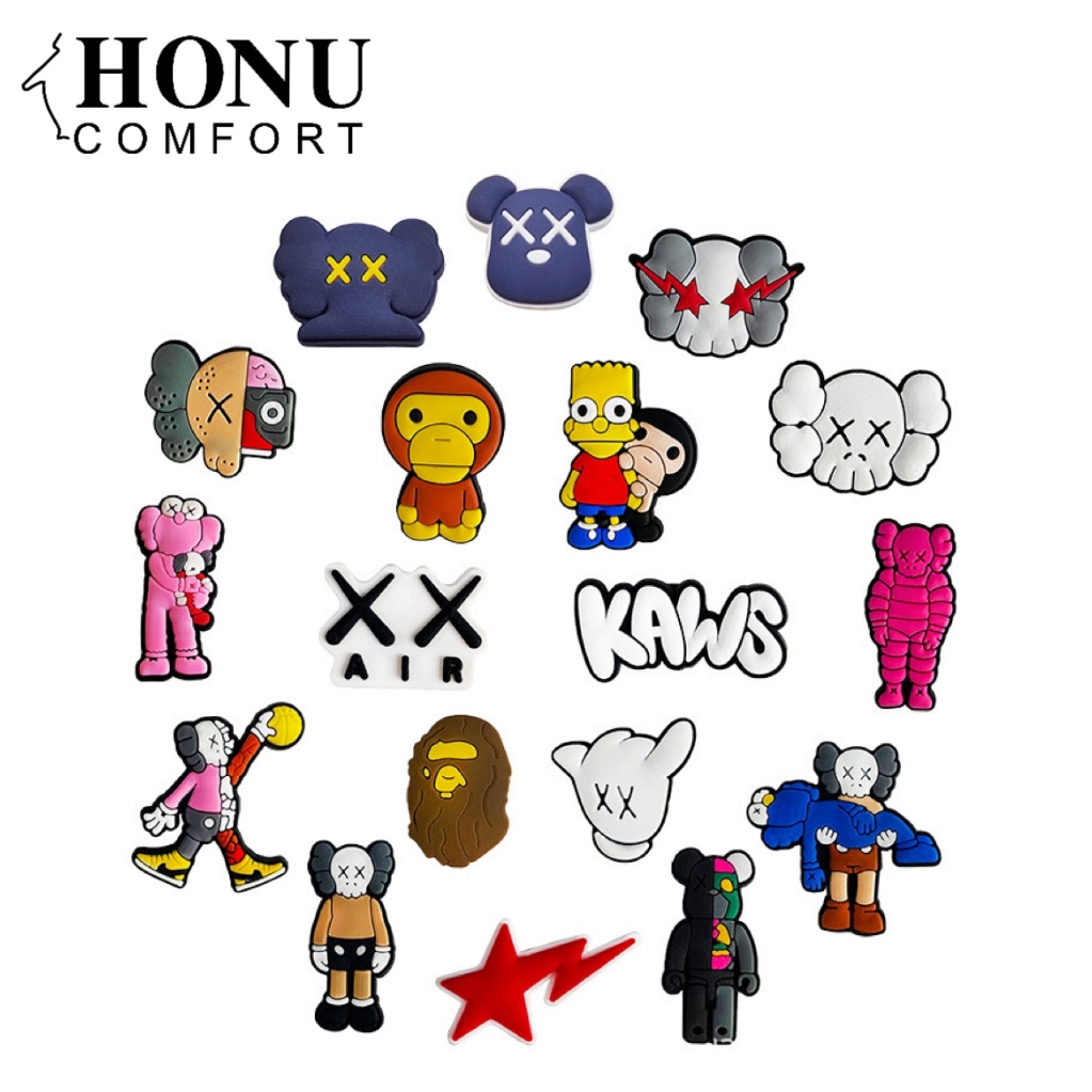 kaws Charms Decorations Jibbitz Crocs Pins Accessories For Men Women ...