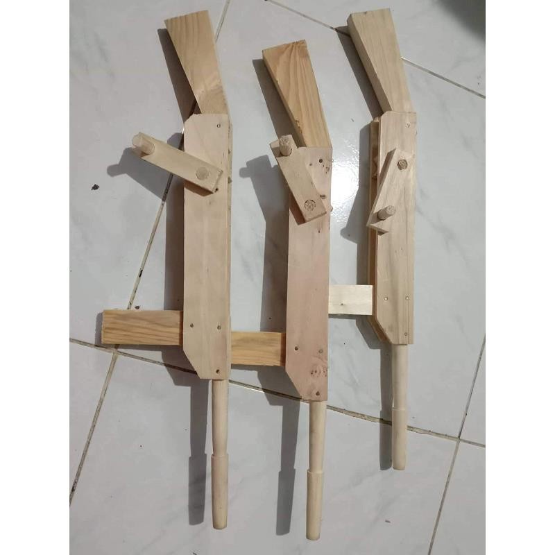 Wooden Toy Gun Laruan Na Kahoy Na Baril Set Of 3pcs | Shopee Philippines
