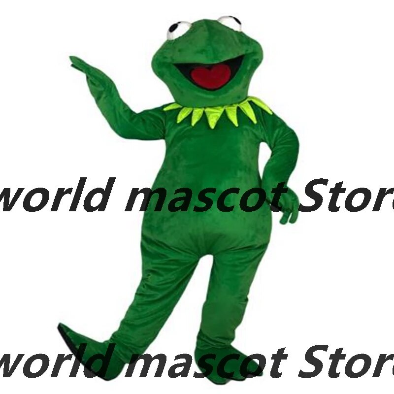 Animal Costume Adult Fancy Dress Green Frog Performance Fursuit Mascot ...