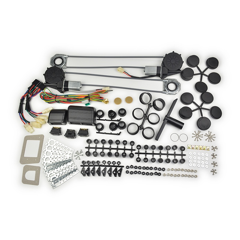 DC12V Auto Universal 2-Doors Electric Power Window Kits with Switches ...