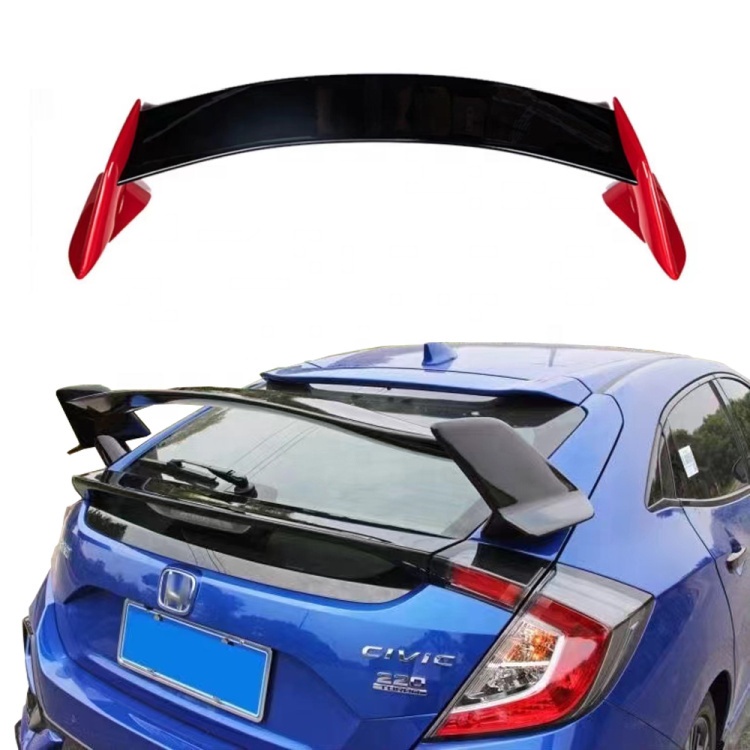 Quality Single Black Auto Tuning Parts Car ABS Material Spoiler Rear ...
