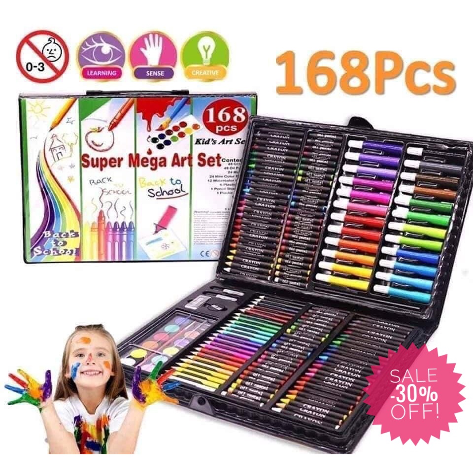 168 PCS Kids Super Mega ART Coloring Set | Shopee Philippines