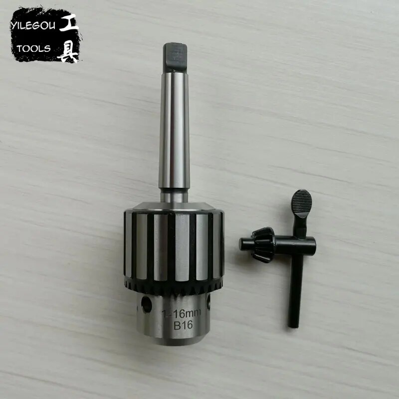 MT2# Morse-taper Shank With 1-16mm Spanner Chuck. 2# Morse Taper Shank ...