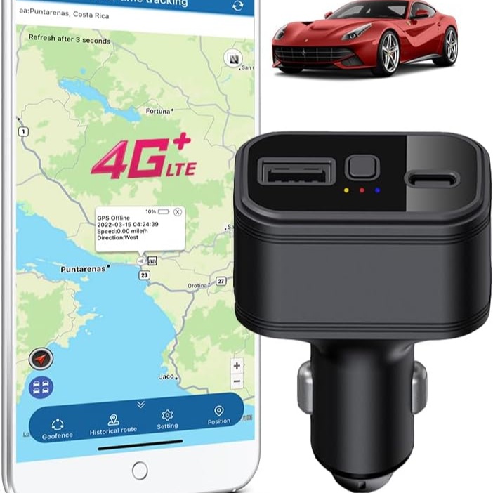 WINNES gps tracking device vehicle tracking system With SOS alarm and ...