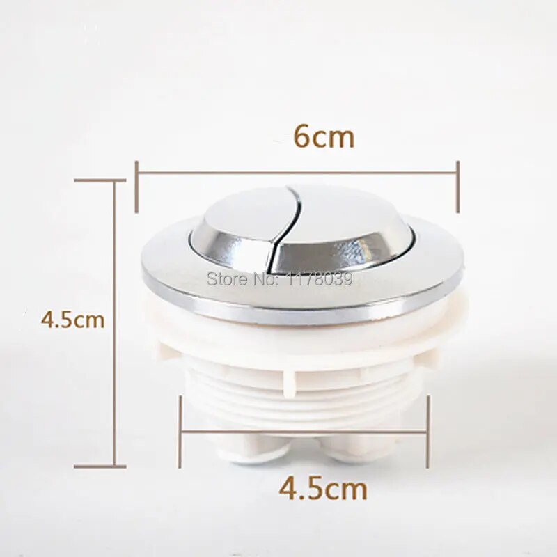 Top diameter 6cm Toilet water tank dual button,Inside diameter 4.5cm ...