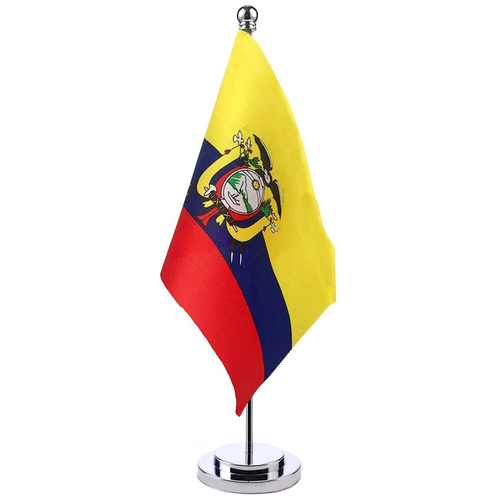14x21cm Office Desk Flag Of Ecuador Banner The Ecuadorian Cabinet Flag ...