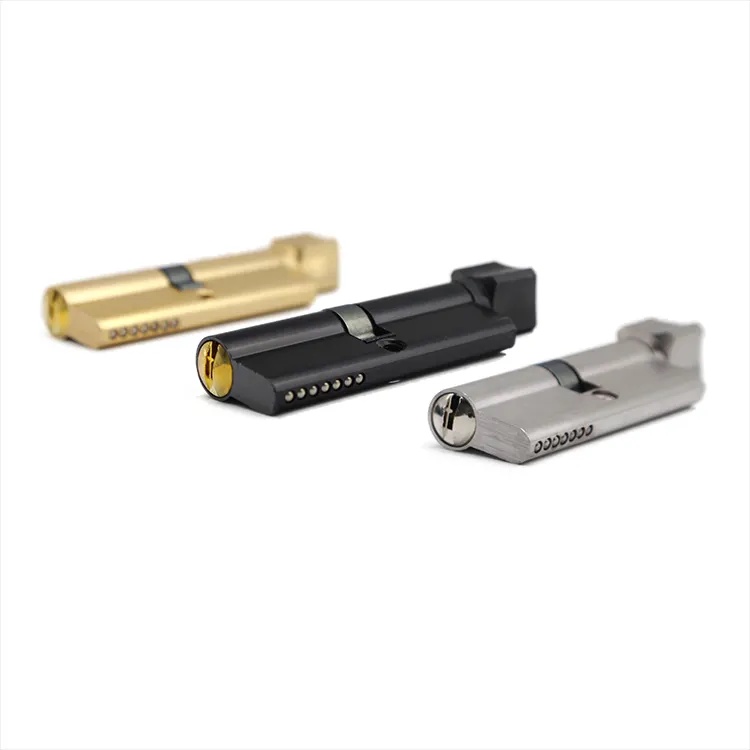 60 mm Euro Profile Cylinder Door Lock Cylinder Brass Cylinder with 5 ...
