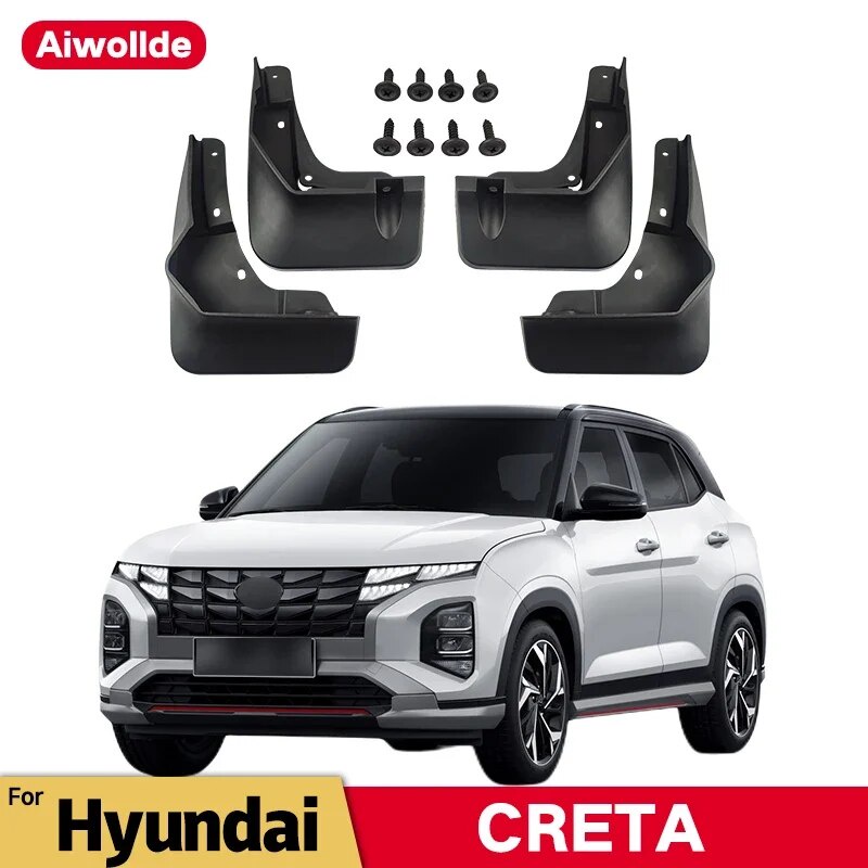 MudFlaps For Hyundai Creta 2021 2022 2023 Mudguards Mud Flaps Splash ...