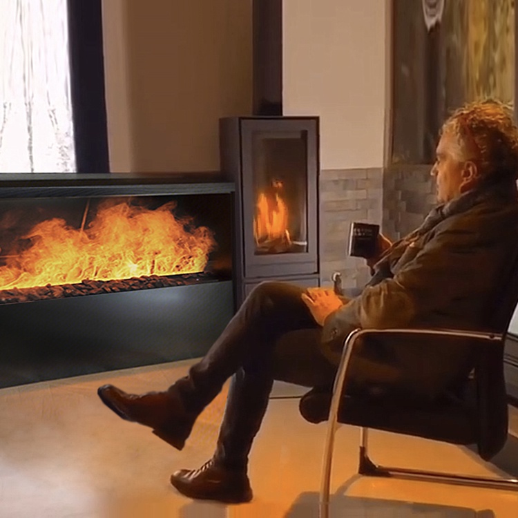 fireplace tv stands Mist Insert Neon Flame Decorative 3d Vapor Water ...