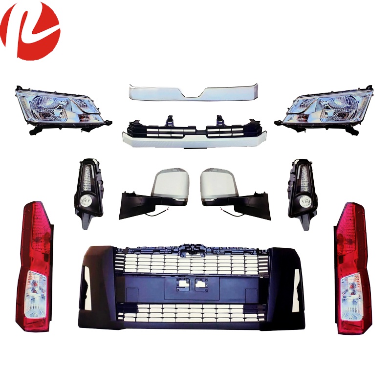 Thai Thailand hiace van mini bus 2019 front face body kit bumper grille ...