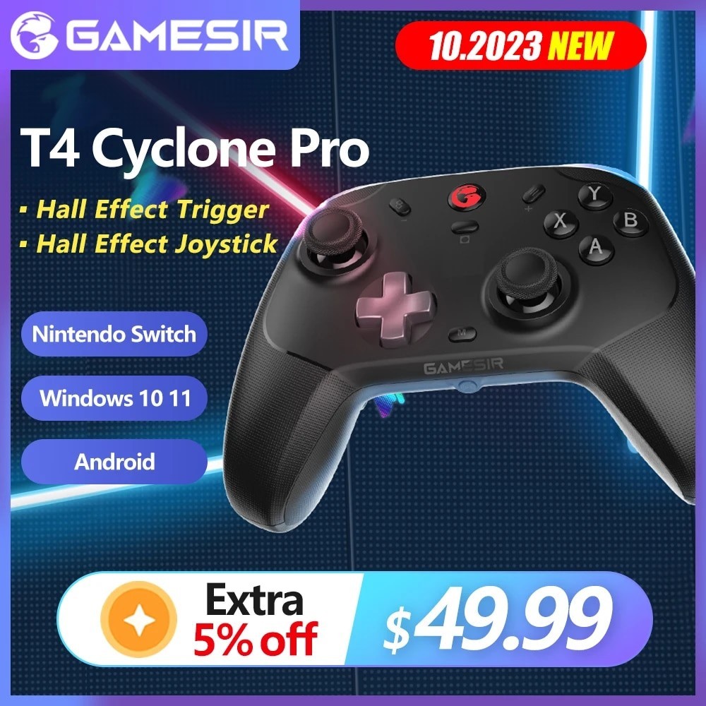 GameSir T4 Cyclone Pro Wireless Switch Controller Bluetooth Gamepad ...