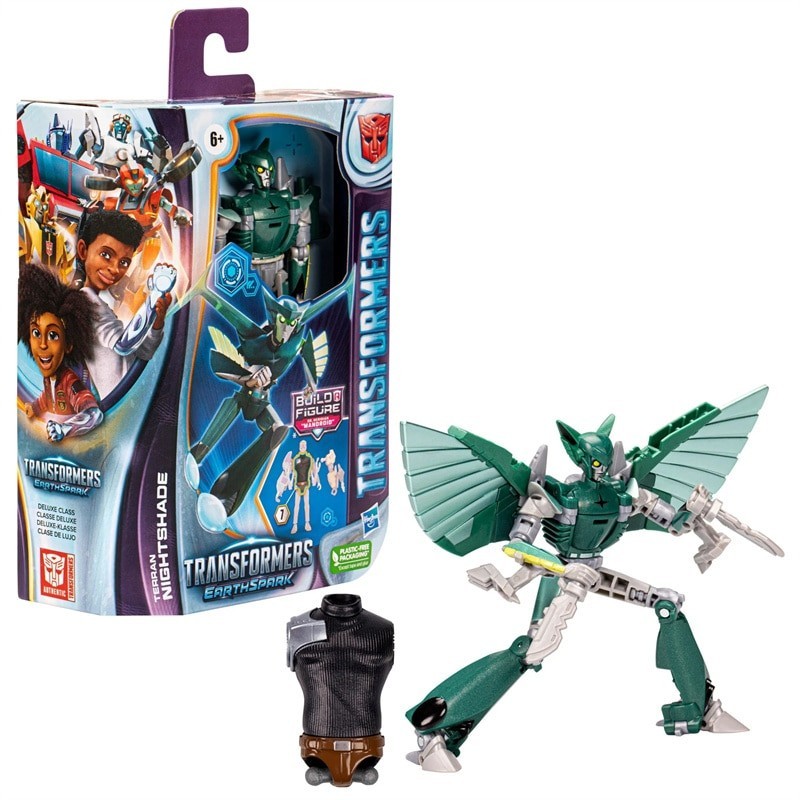 Original Transformers Toys EarthSpark Deluxe Class Terran Nightshade 5 ...