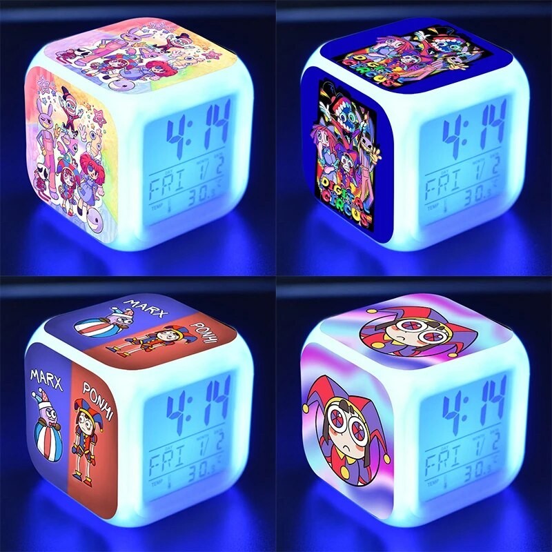 The Amazing Digital Circu Alarm Clock Pomni Jax Christmas Cartoon Baby ...