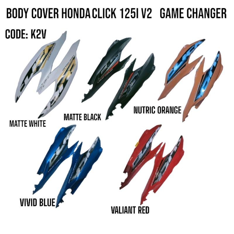 Genuine Body Cover(K2V) Honda Click 125/150 V2 | Shopee Philippines