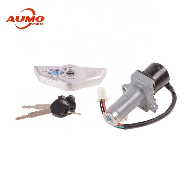 High Quality Motorcycle Security 4 Wires Lock 2 Key Set Ignition Switch ...