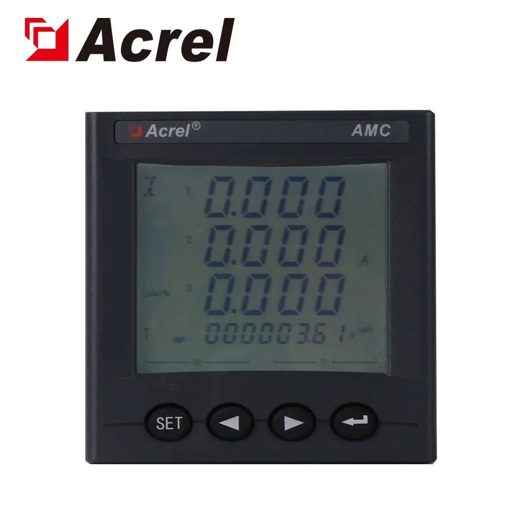 Acrel AMC72L-E4/KC 3-Phase Digital Power Meter Panel Meter Three Phase Energy Meter Electric ...