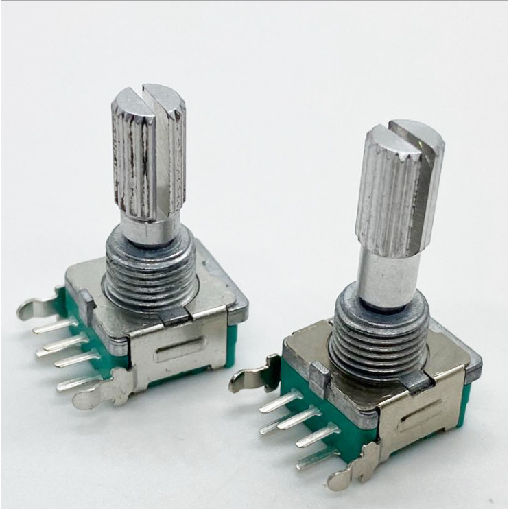 11mm encoder vertical pin 5 pin with thread potentiometer 360 degree ...