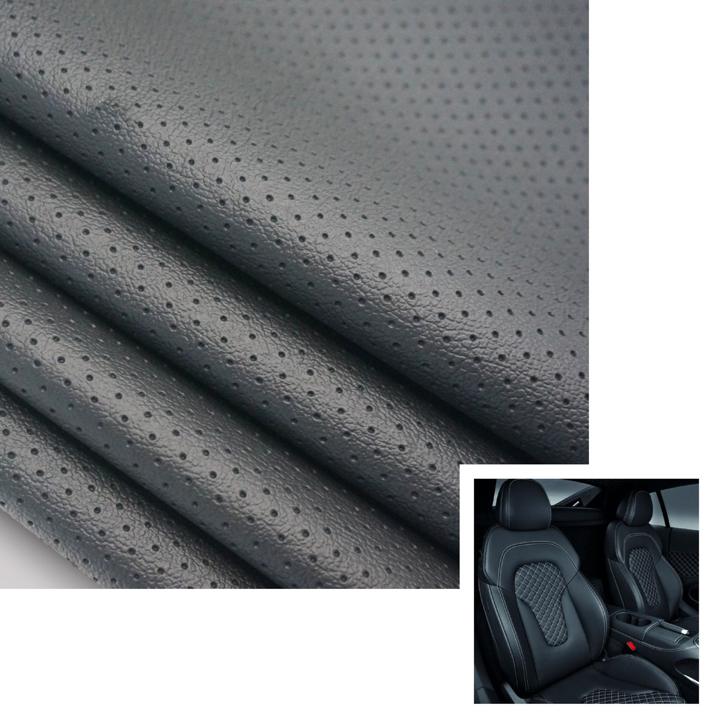 Pvc Synthetic Leather Perforated Fire Resistant Faux leather Rolls ...