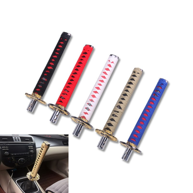 26cm universal Samurai Sword Shift Knob Shifter Katana Metal Gear Shift ...