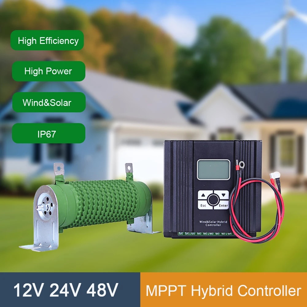 유Max 10KW MPPT Wind Solar Hybrid Charge Controller With Dump Load ...