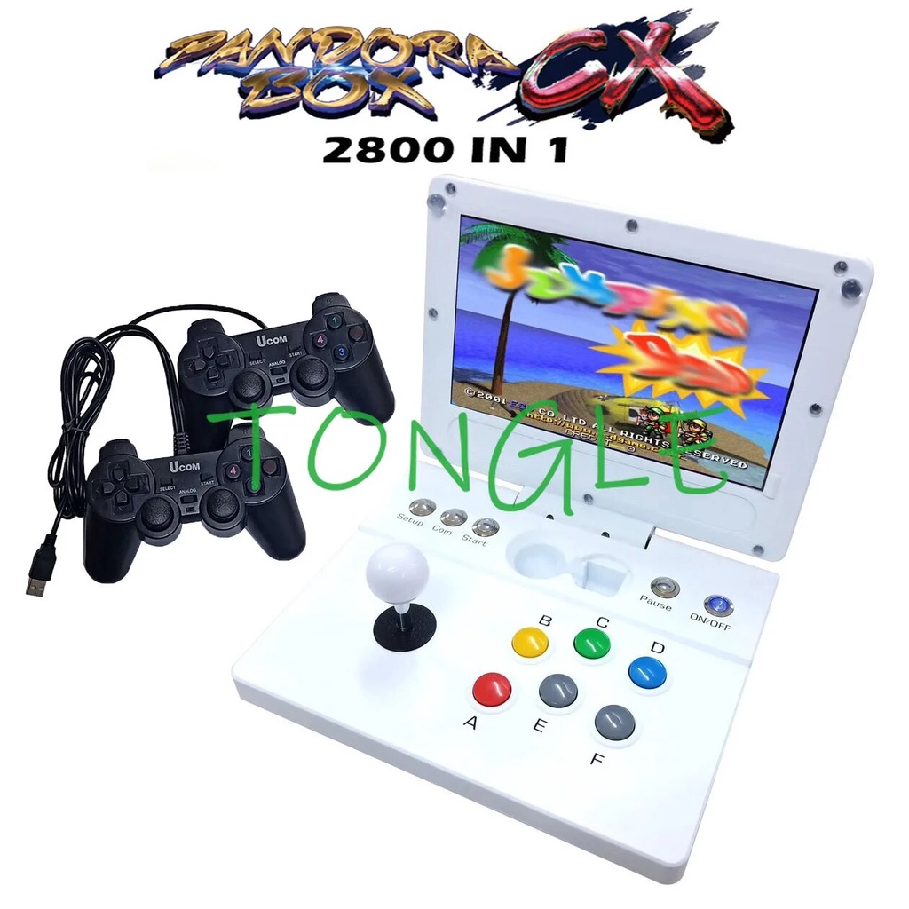 Mini arcade Portable Clamshell Pandora Box CX 2800 in 1 original arcade ...