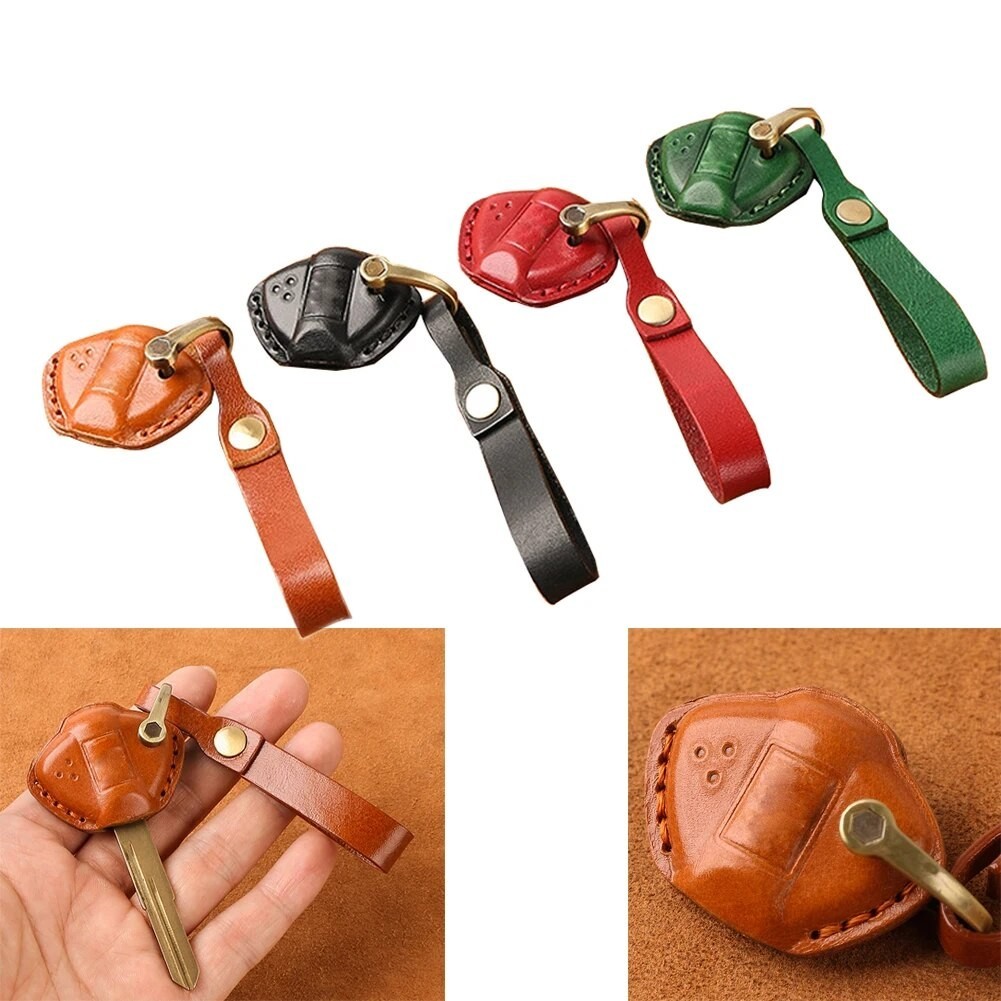 Motorcycle Leather Key Case Fob Cover Keychains For SUZUKI GSX1300R ...