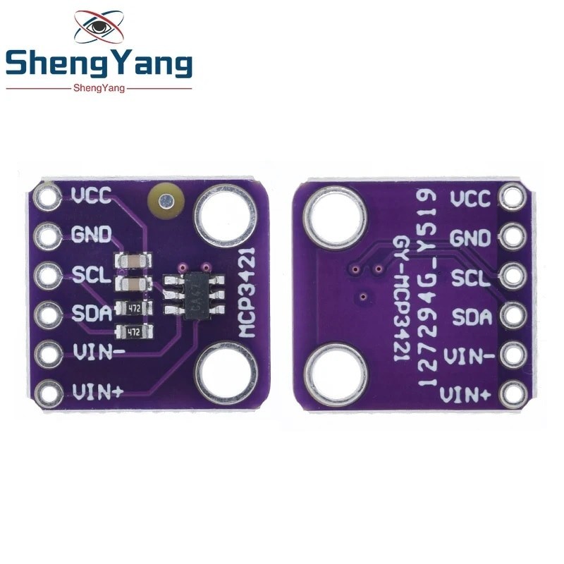 TZT MCP3421 I2C SOT23-6 delta-sigma ADC Evaluation Module Board For ...