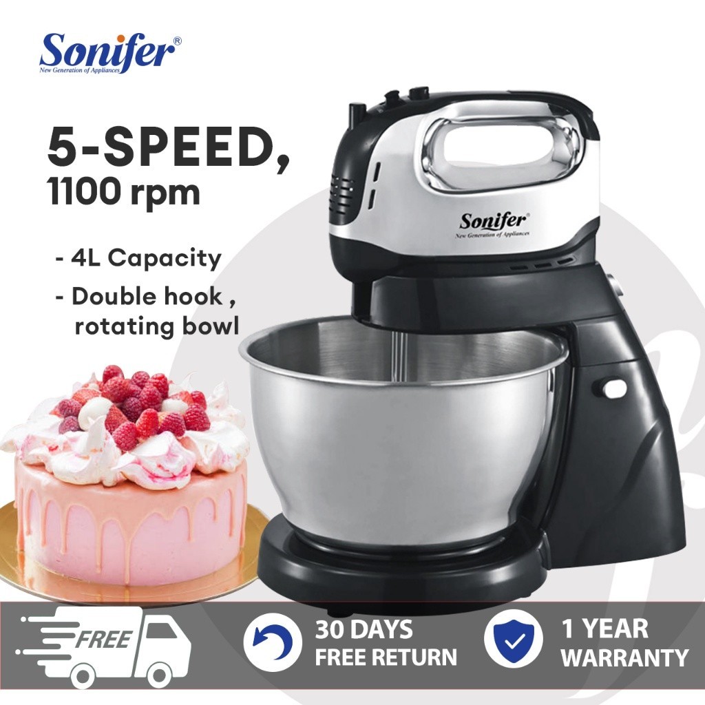 Sonifer mixer for baking electric hand mixer wiht bowl stand mixer with ...