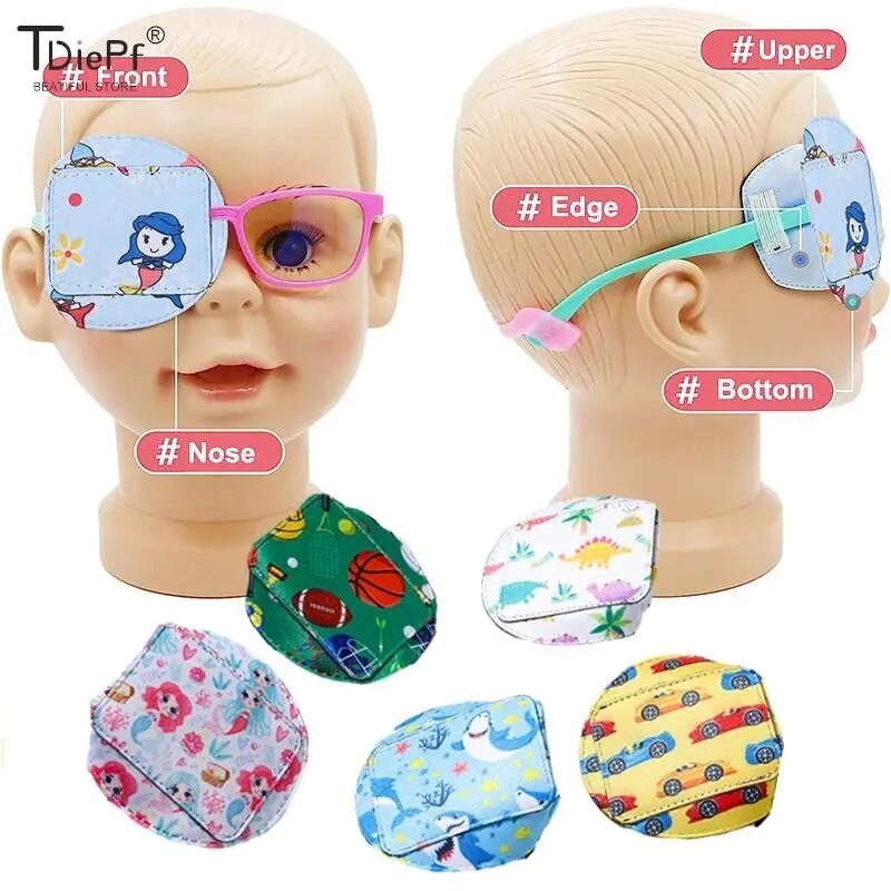 1pc Eye Patch Cute Kid Strabismus Treatment Vision Care Children Health ...