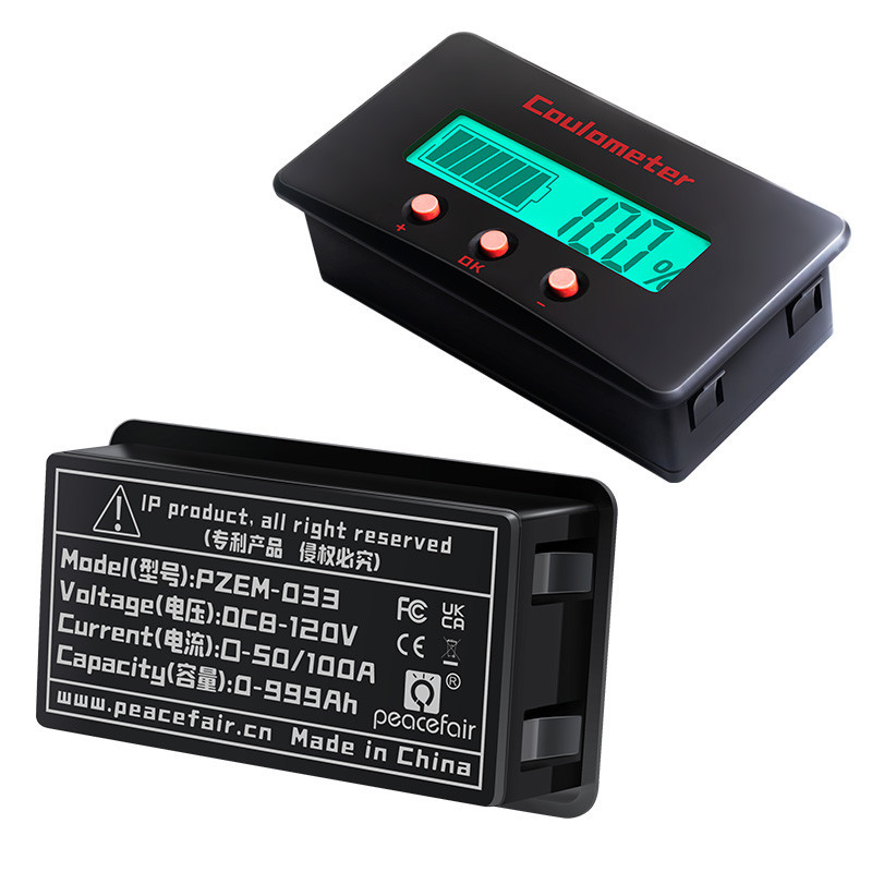 72V Digital Battery Capacity Tester 12V 72V Car Motorcycle Golf Cart ...