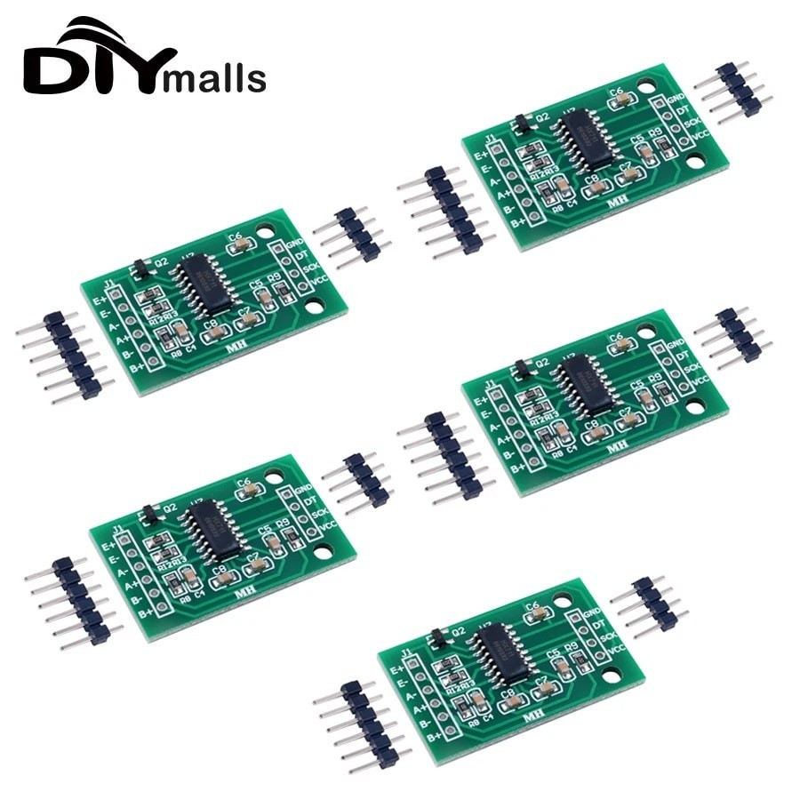 DIYmalls HX711 Ad Moudle Weighing Pressure Sensor Dual-Channel 24 Bit ...