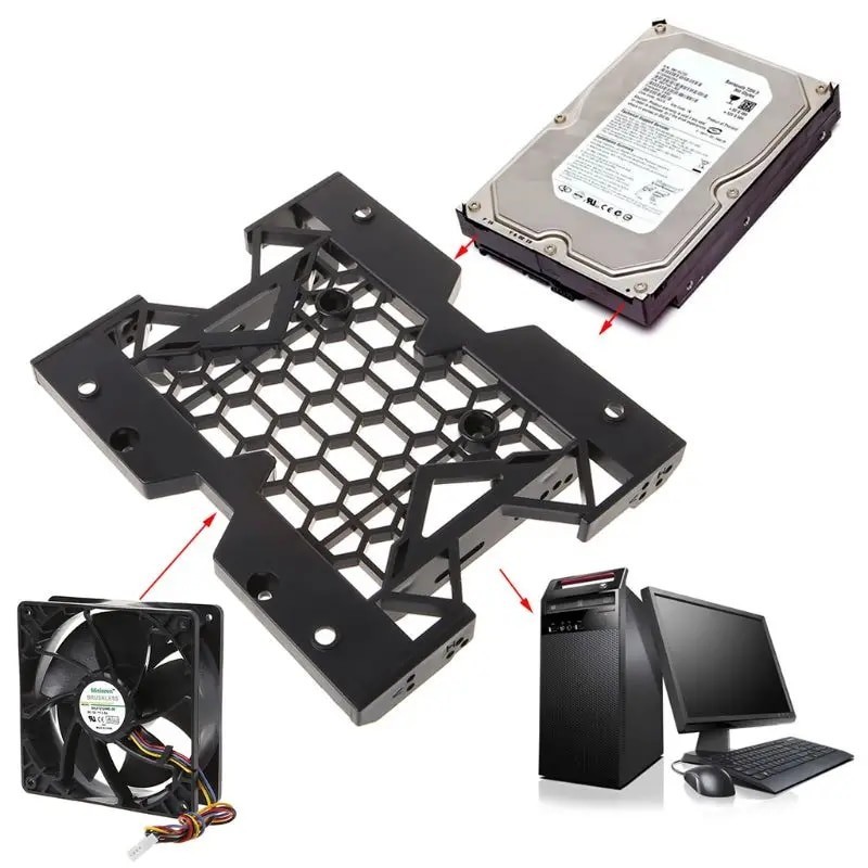 2022 New 5.25 inch SSD to 3.5in Hard Drive Adapter Internal Drive Bay ...
