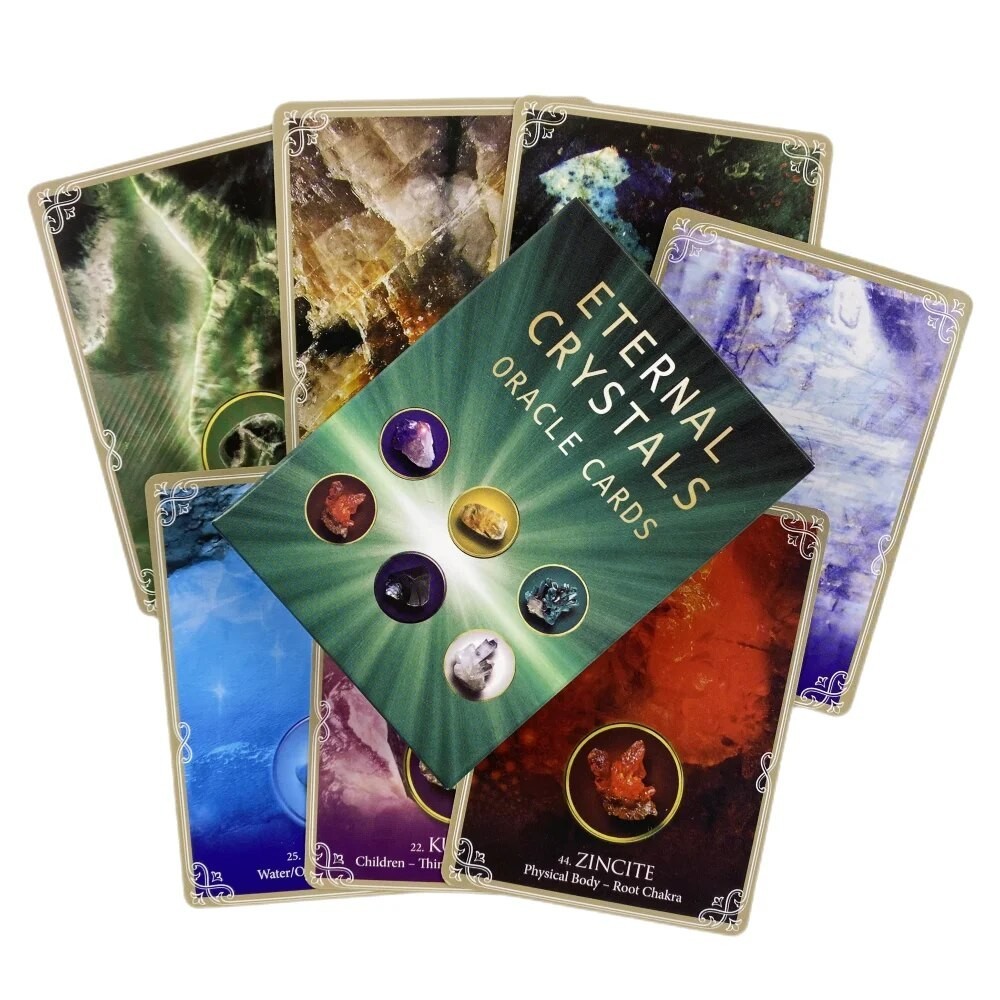 Eternal Crystals Oracle Cards Divination Deck English Vision Edition ...