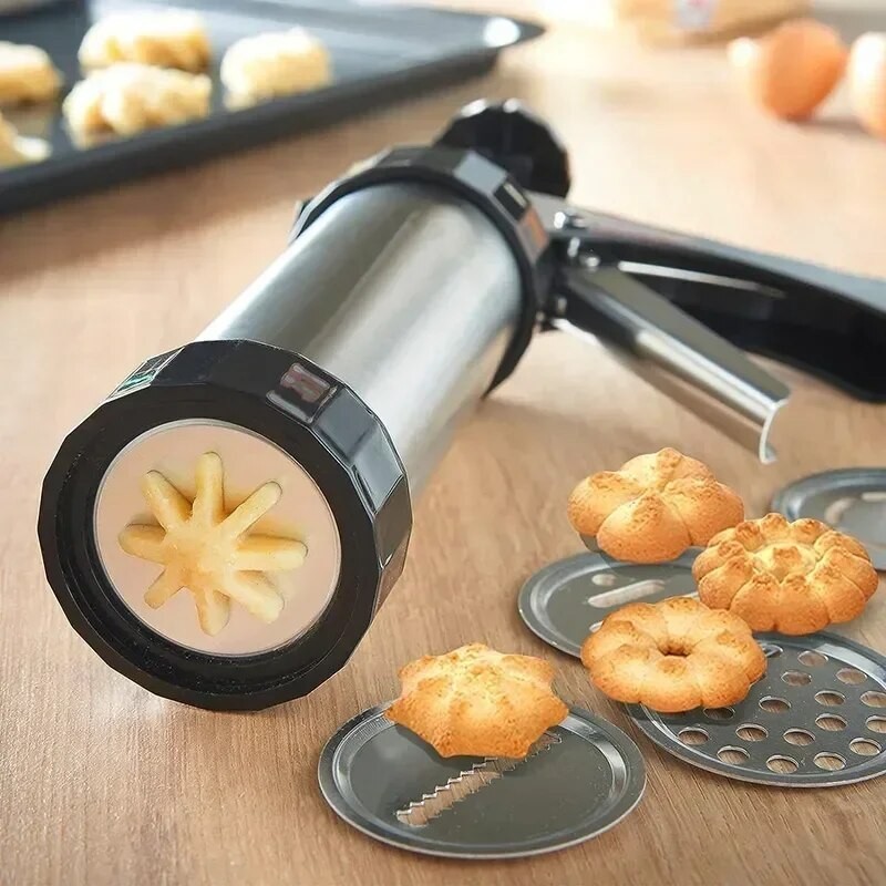 Biscuit Machine Gun Nozzle Cookie Cream Maker Set Kit DIY Press ...