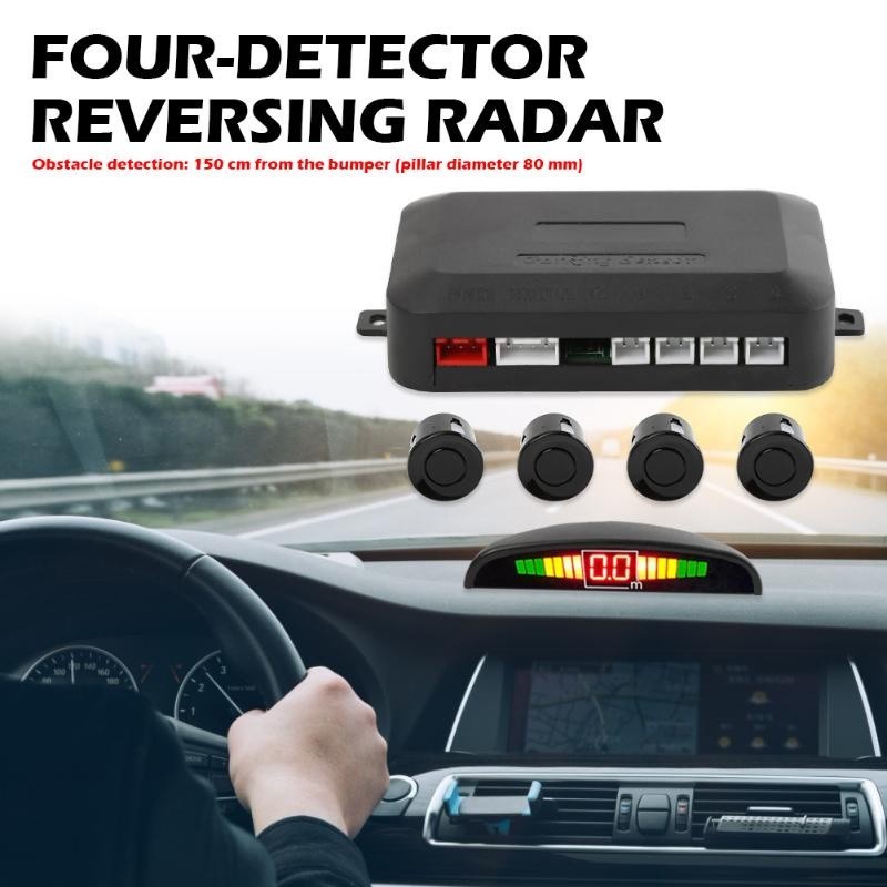Omega Cobra LED Display Auto Parking Sensor Kit Reverse Backup Car ...