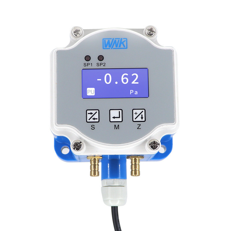 WNK Analog Air Differential Pressure Transmitter For HVAC Air Conditioning 4-20ma Output RS485 ...