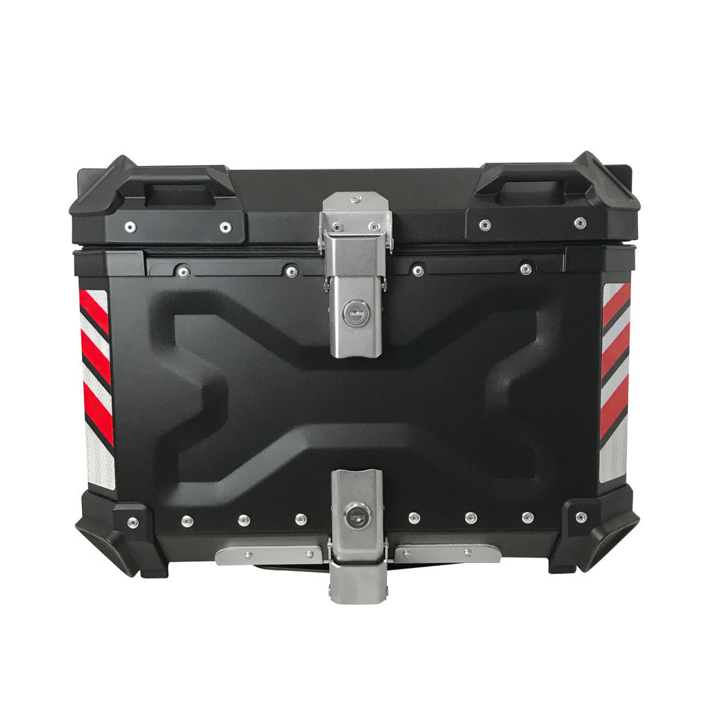 55L factory box motorcycle tail top case with base plate aluminium ...