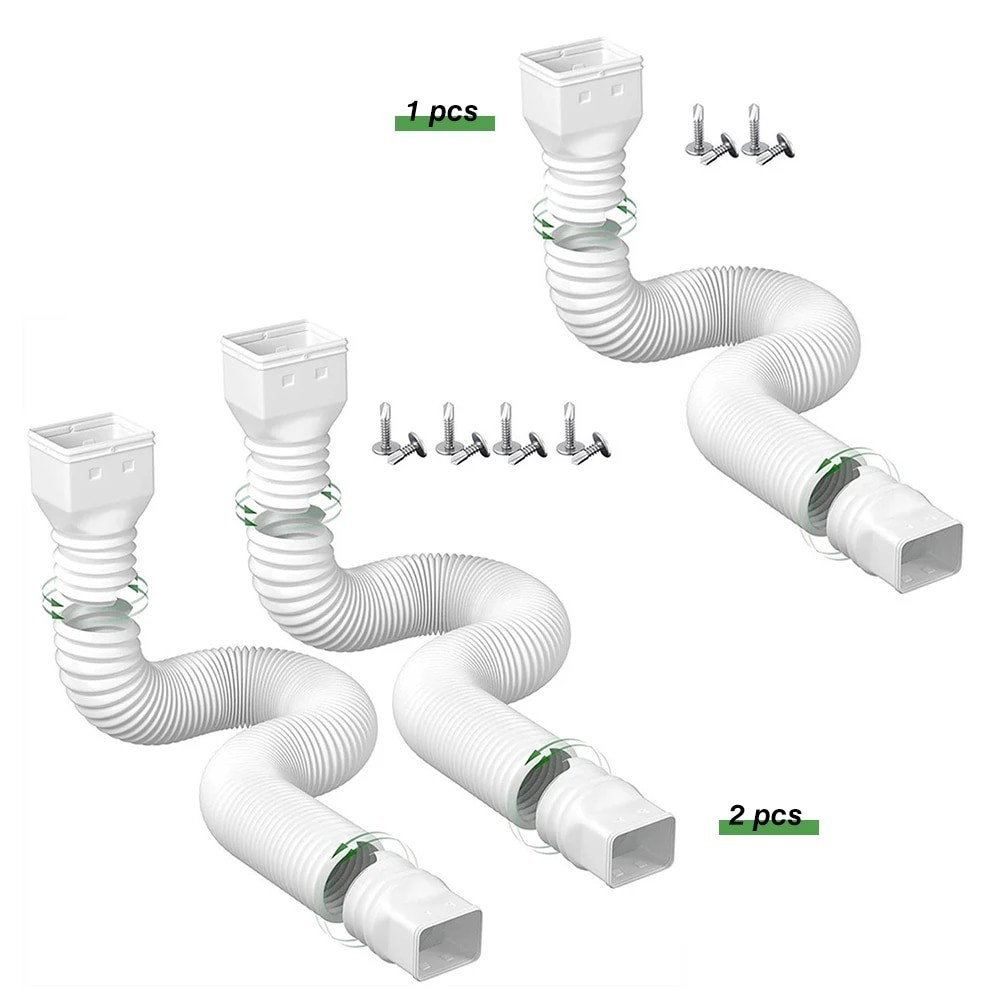 Drain Downspout Extender Flexible Downspout Extender Telescopic ...