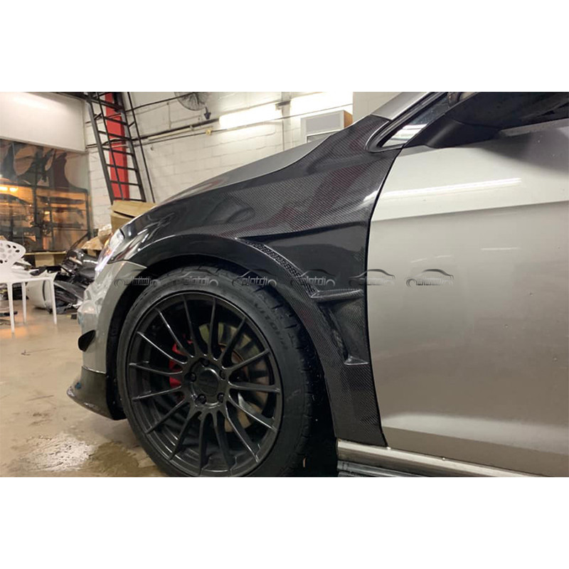 Carbon Fiber Car Front Bumper Side Fenders Flares for Volkswagen VW ...
