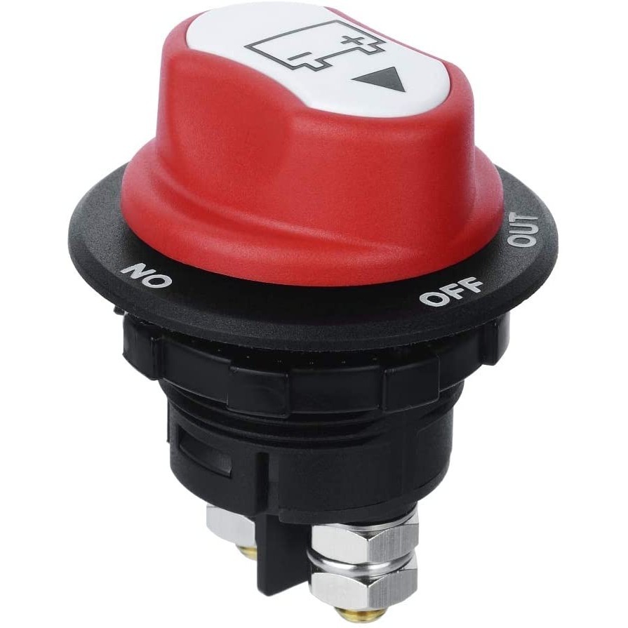 Car Battery Isolator Switch 12v 100A Mini 32v Max ON-OFF-OUT Battery ...