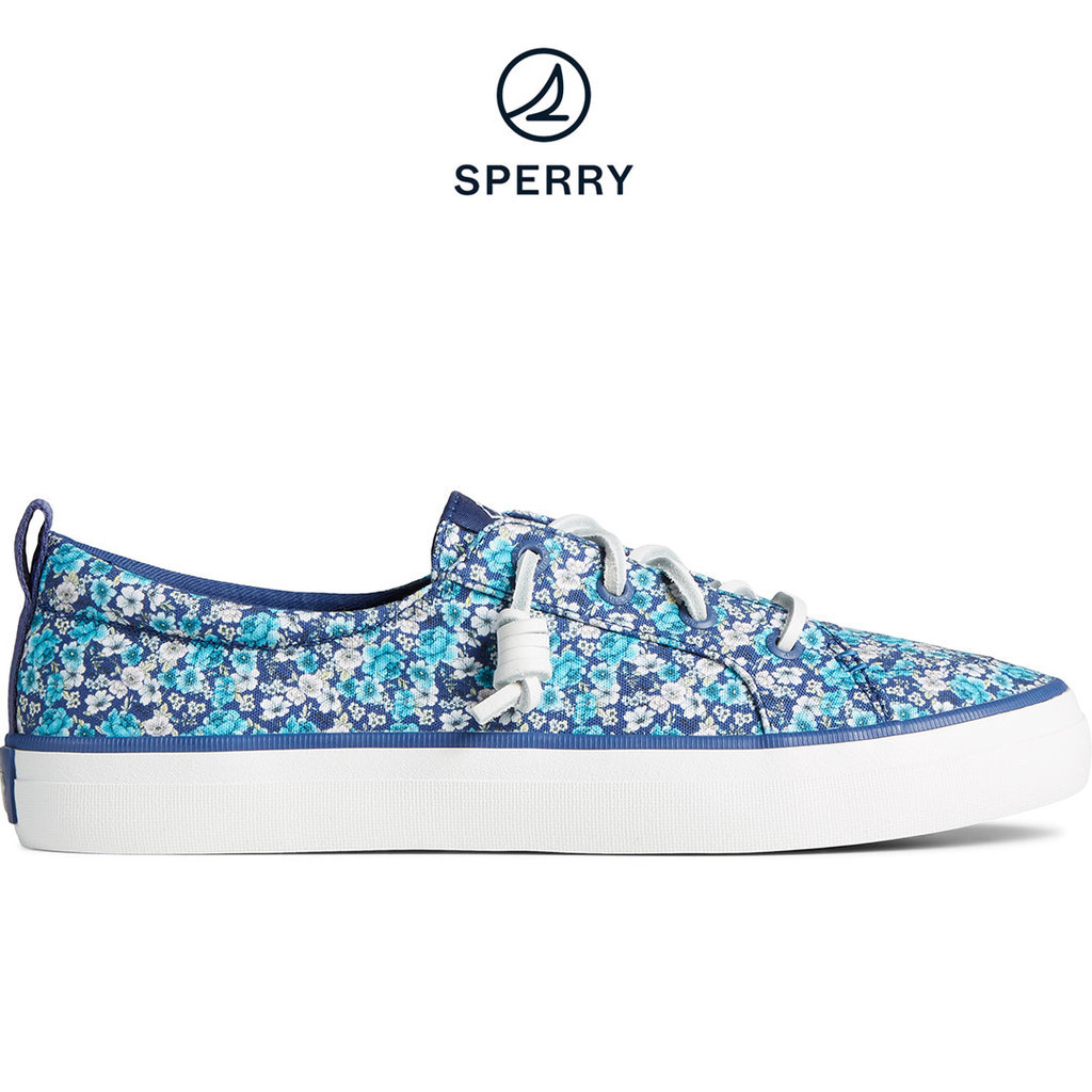 Sperry Women's SeaCycled™ Crest Vibe Floral Sneaker Navy (STS88680 ...