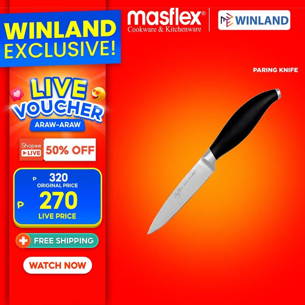 Kitchenpro by Masflex 3.5" Paring Knife KP-PK-FL | Shopee Philippines