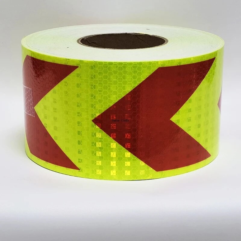 4Inch*33FT Arrow Reflective Hazard Safety Warning Caution Tapes ...