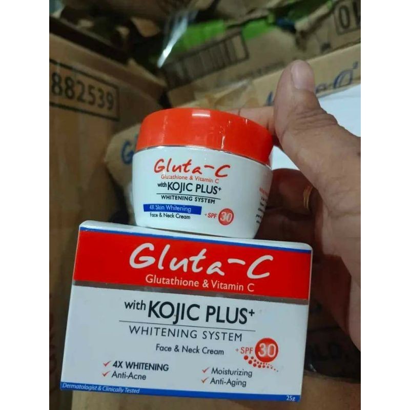 GLUTA C with kojic plus face & neck cream | Shopee Philippines