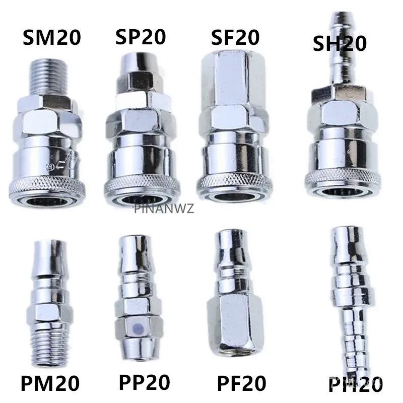 Pneumatic fitting C type Quick connector High pressure coupling PP20 ...
