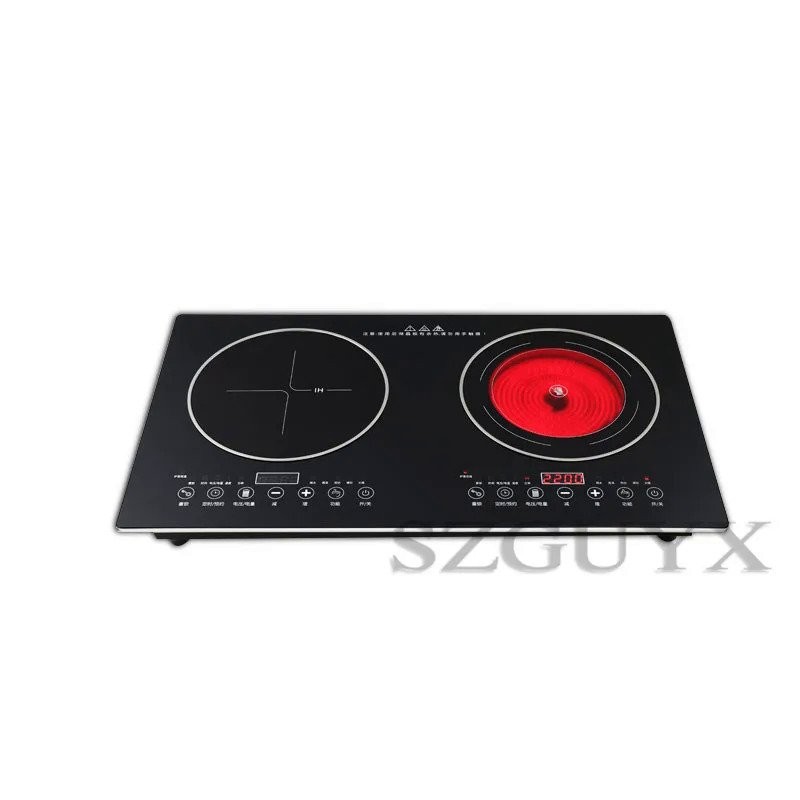 Built-in Panel Cooktop Double-burner Electric Cooktop Induction Cooker ...