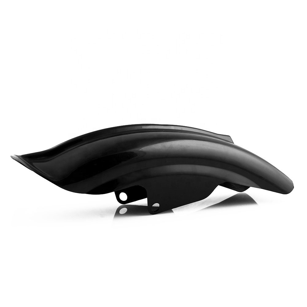 Universal Plastic Custom Cafe Racer Motorcycle Black Rear Mudguard ...