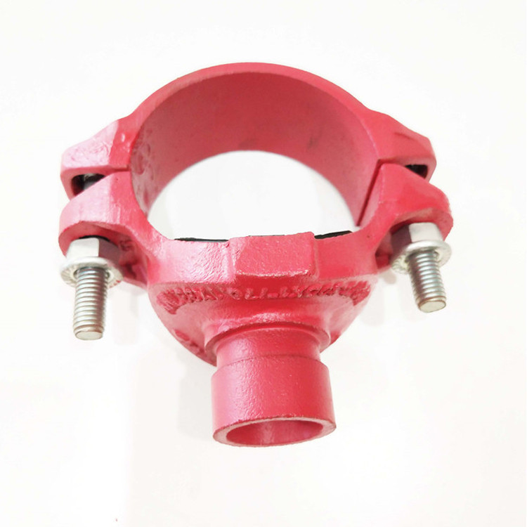 FM CE approval ductile iron grooved pipe fitting and couplings threaded ...